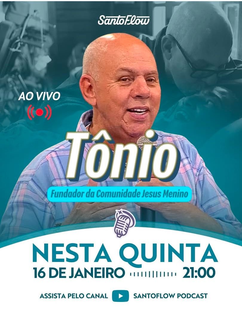 🎙️ Live Podcast with Tônio on Santo Flow! - jesuschildcommunity.org